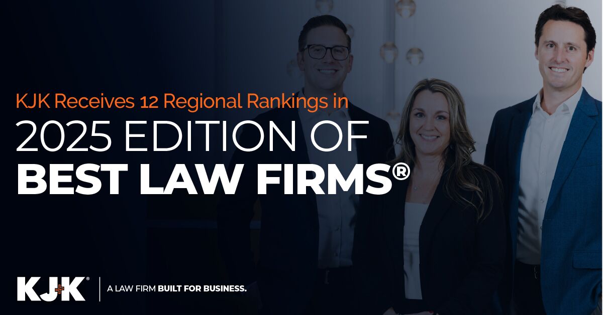 KJK Receives 12 Regional Rankings in 2025 Edition of Best Law Firms ...